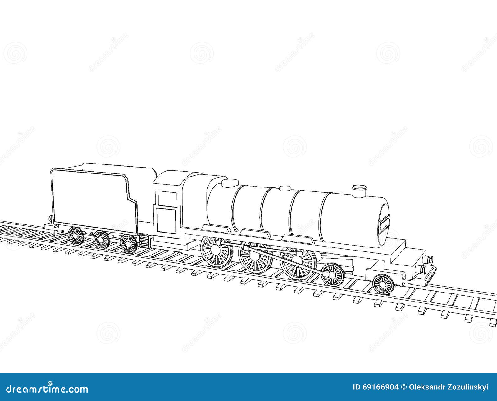 Train outline vector stock vector. Illustration of movement - 69166904