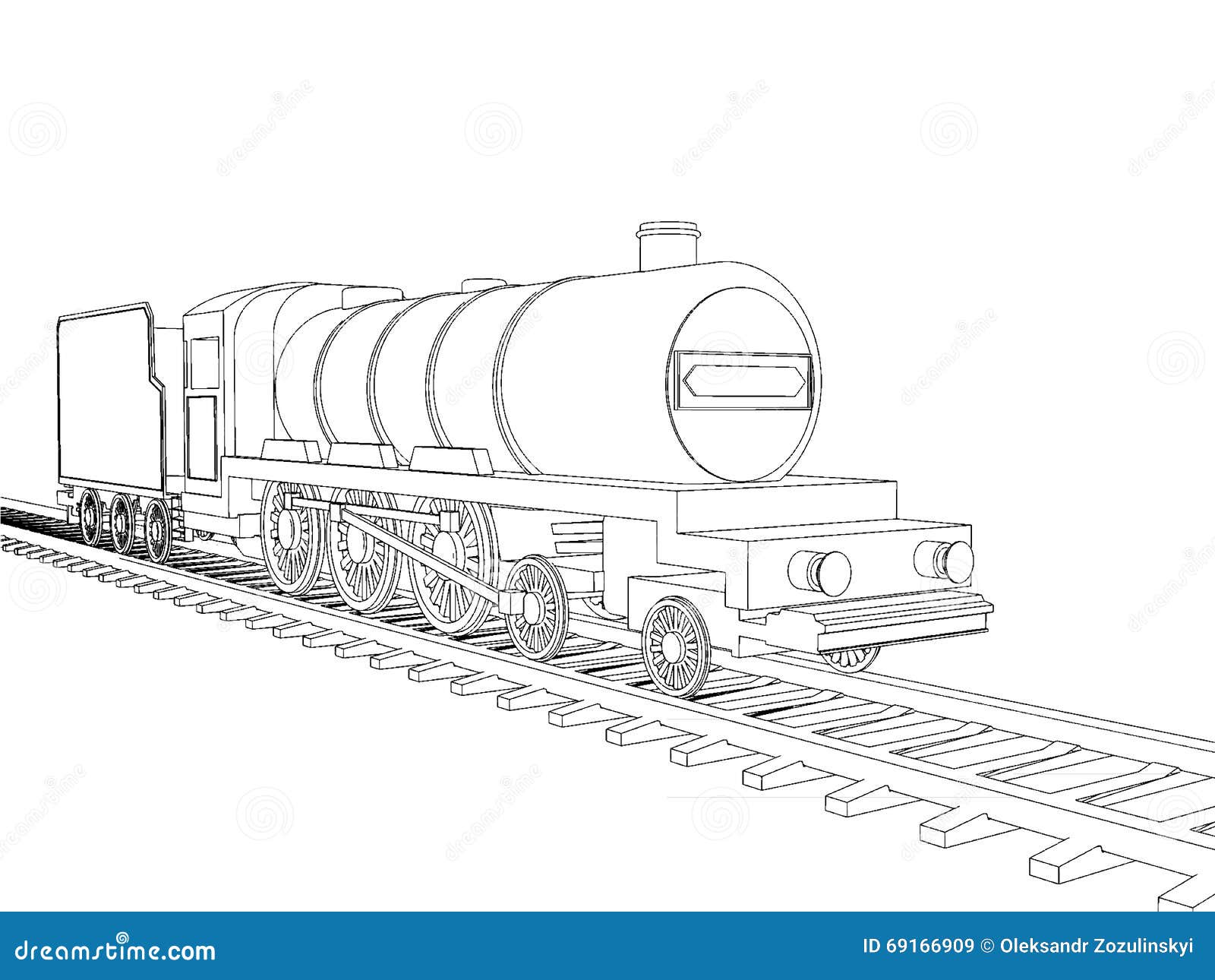 Train outline vector stock vector. Illustration of passenger - 69166909