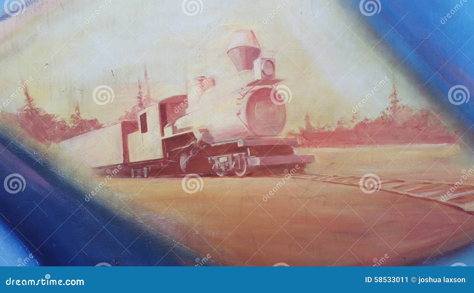 Train painting editorial photo. Image of explore, painting - 58533011