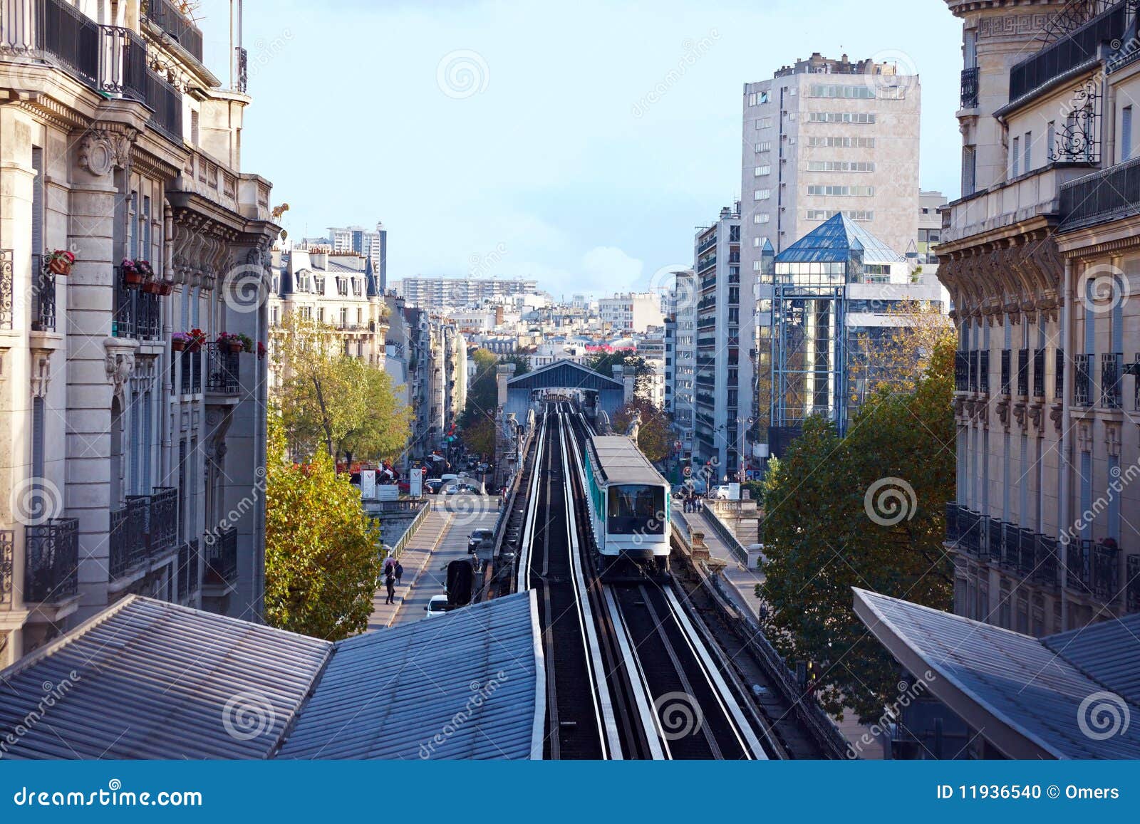 Train in Paris stock photo. Image of abstract, railway - 11936540