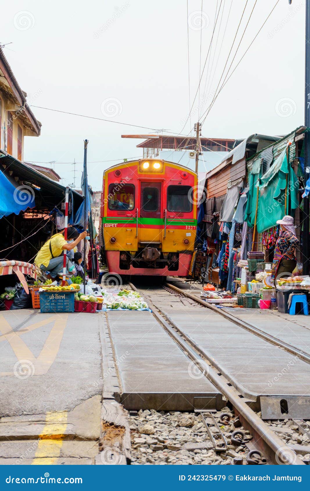 A Train Parked Inside a Train Station. Front View of Train. Editorial ...
