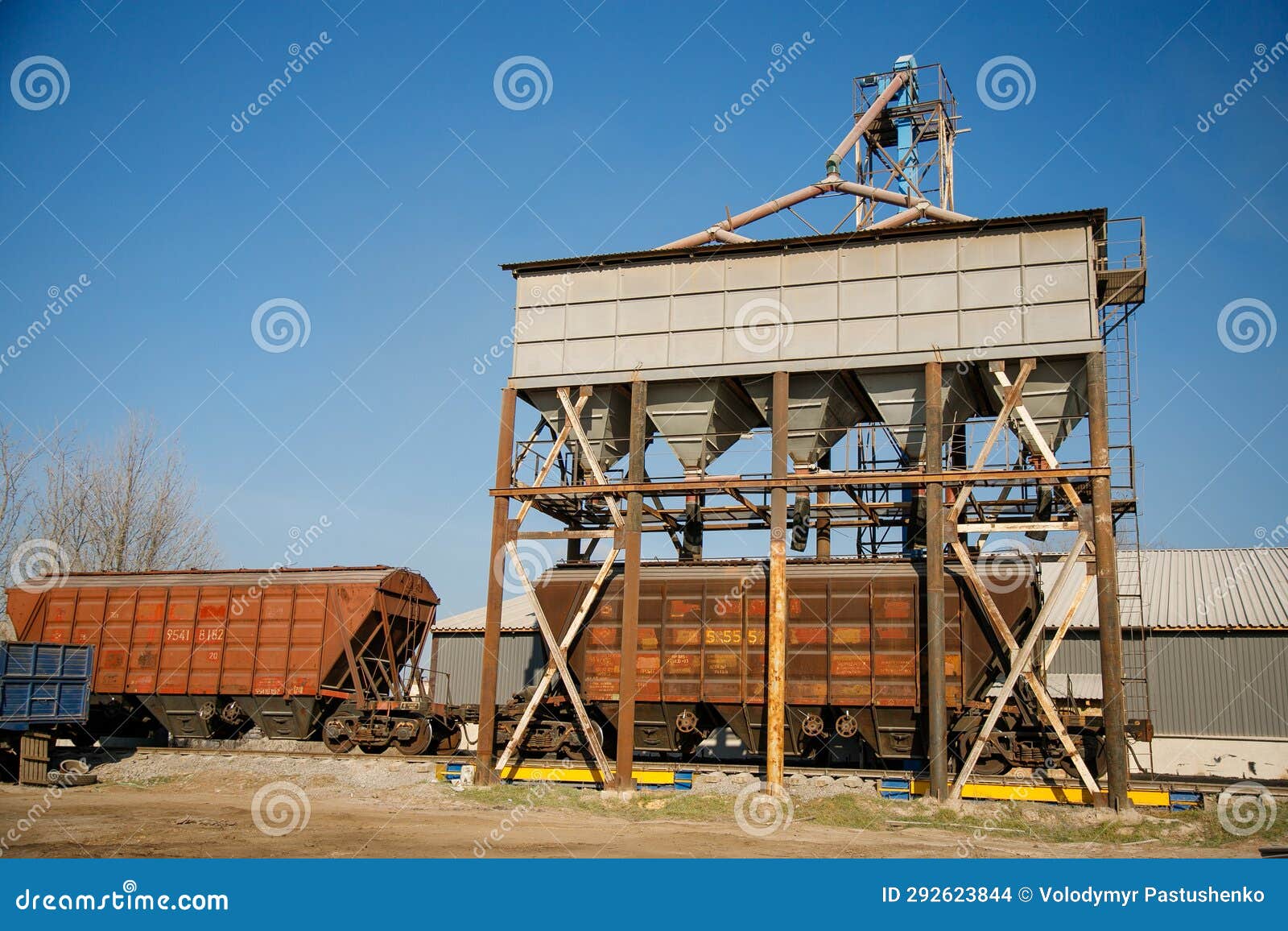 Train is Parked Next To Building with Lot of Rust Stock Photo - Image ...