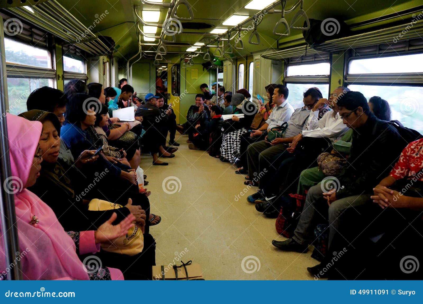 Train passanger editorial photo. Image of business, indonesia - 49911091