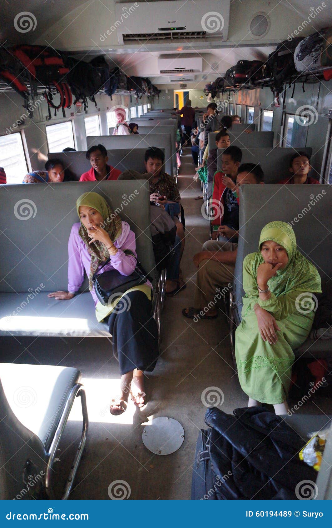 Train passenger editorial stock image. Image of class - 60194489