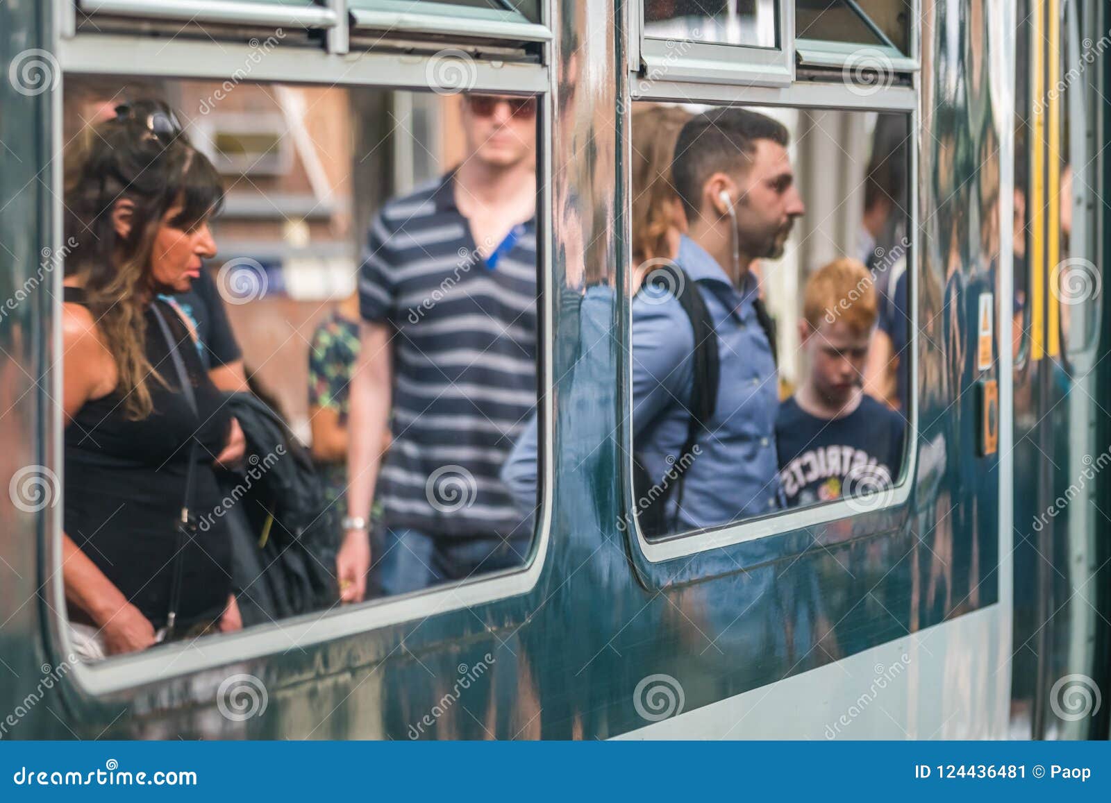 Train Passengers Window Reflection Editorial Photo - Image of city ...