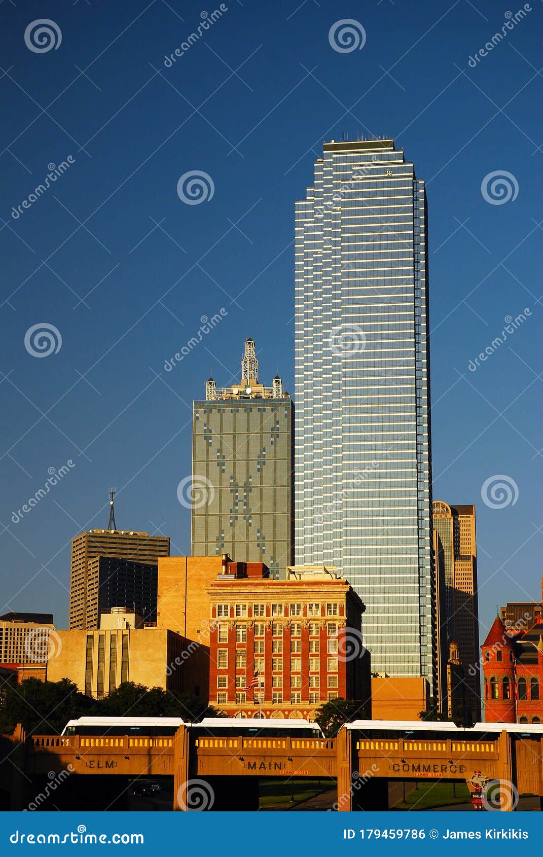 Historic and Modern Skyline of Dallas Editorial Photo - Image of ...