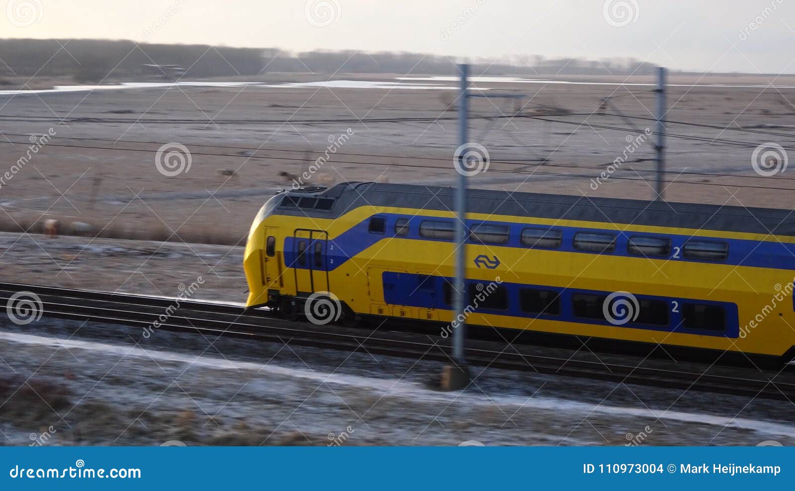 Train passing by stock photo. Image of horse, time, dawing - 110973004