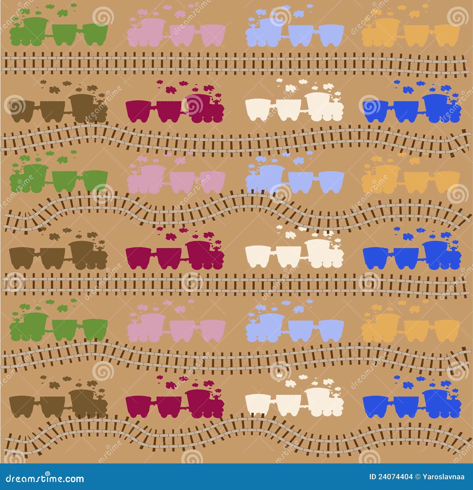 Train pattern vector stock vector. Illustration of design - 24074404