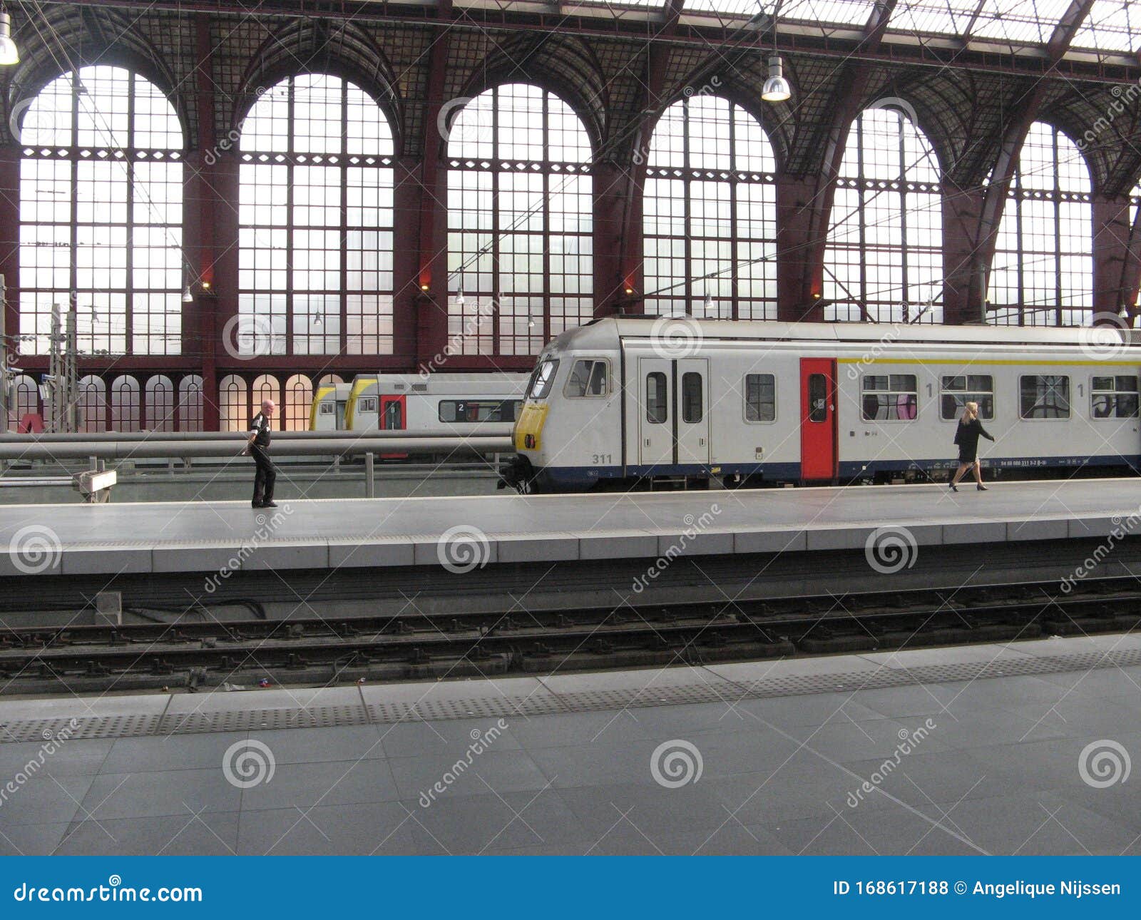 A Train at the Railway Station in Antwerp in Winter Editorial Stock ... A Train at the Railway Station in Antwerp in Winter Editorial Stock ...