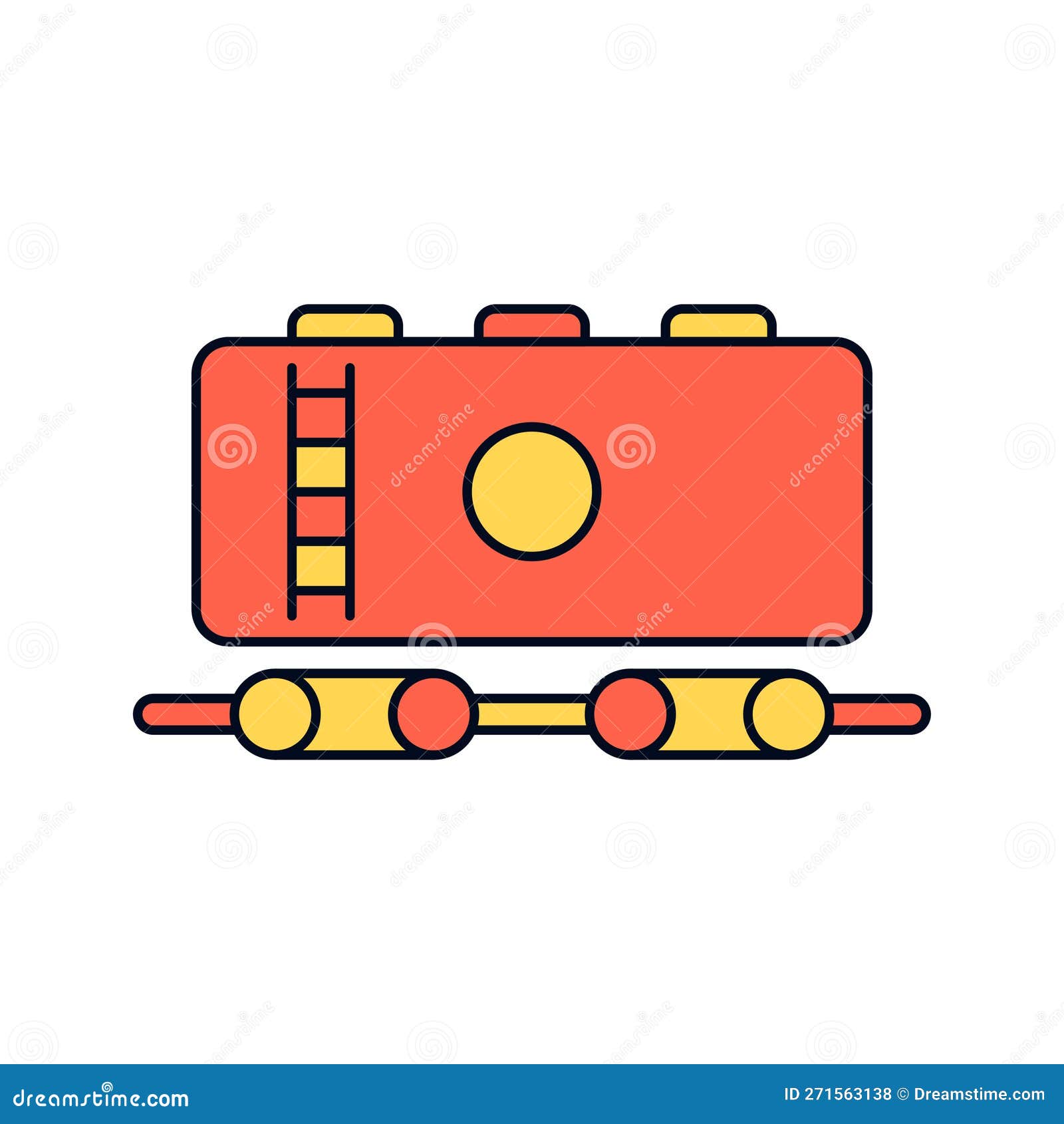 Train, Petrol Train, Fuel Transport Train Icon Stock Vector ...