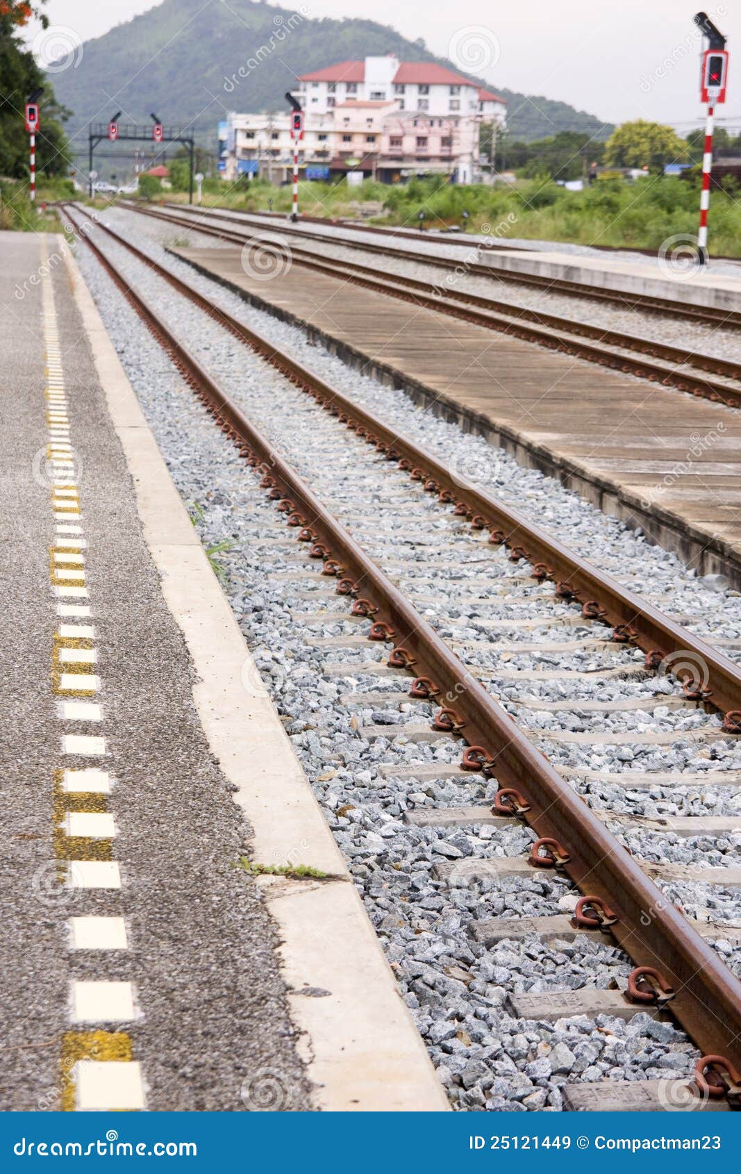 Train platform stock image. Image of depot, railway, rail - 25121449