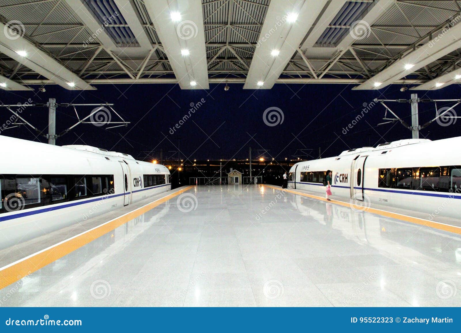 Train Platform stock image. Image of bullet, travel, china - 95522323