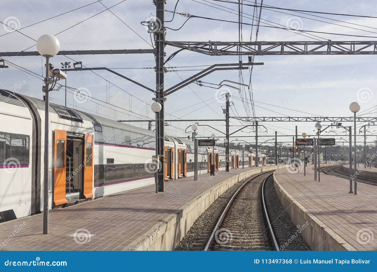 Train platforms stock photo. Image of locomotive, city - 113497368