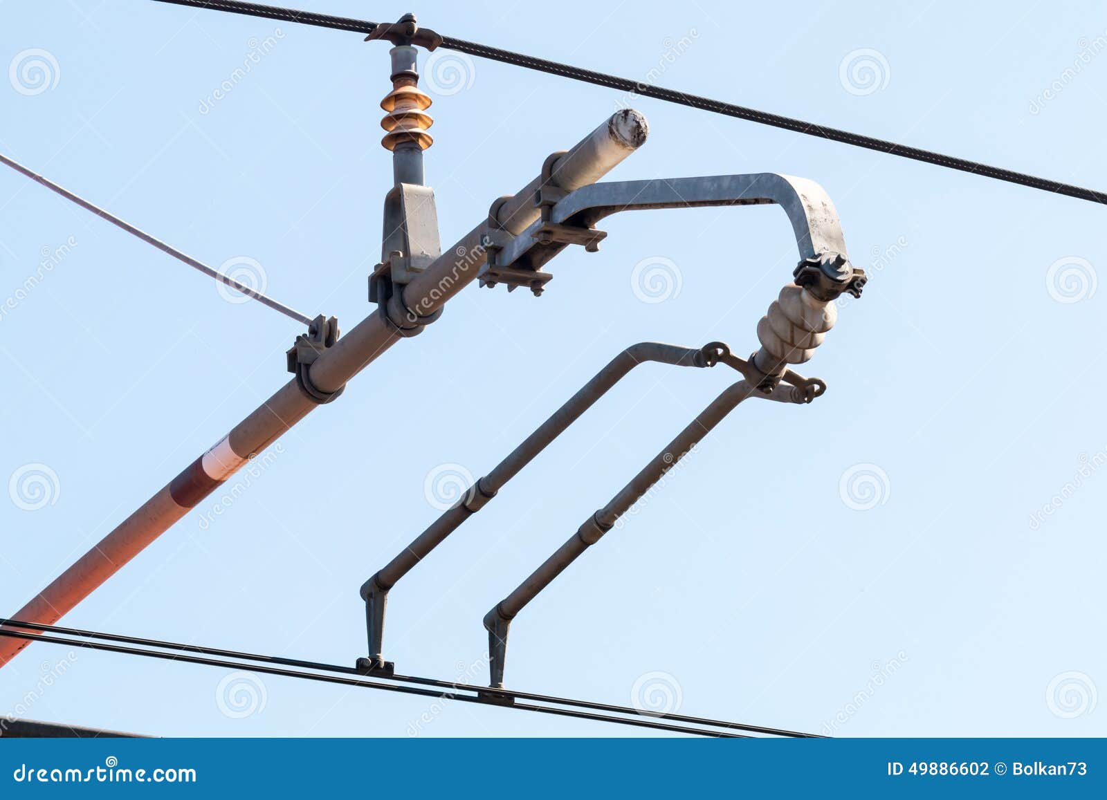 Train power cords stock photo. Image of forward, electricity - 49886602