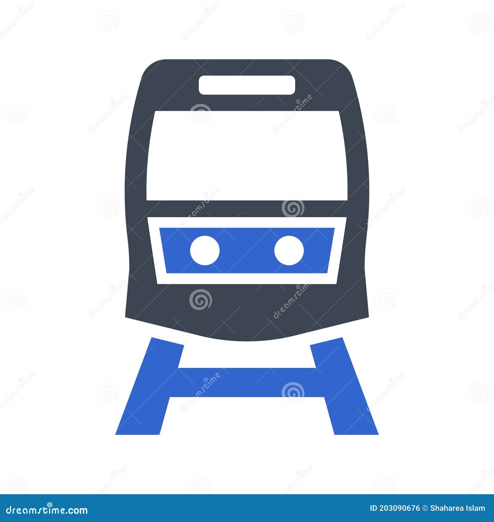Train, rail icon stock vector. Illustration of transport - 203090676