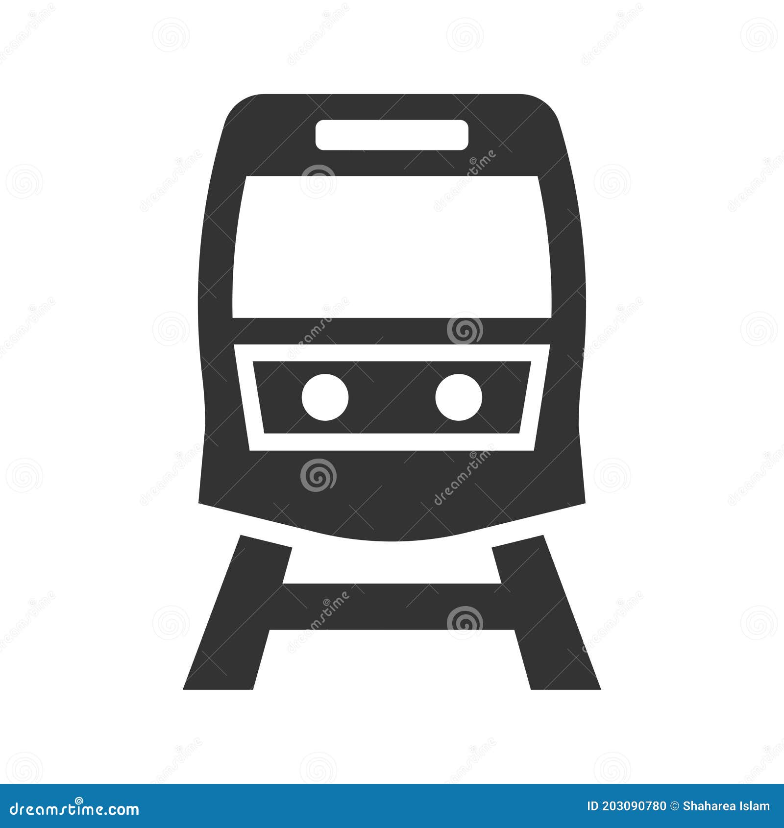 Train, rail icon stock vector. Illustration of transport - 203090780