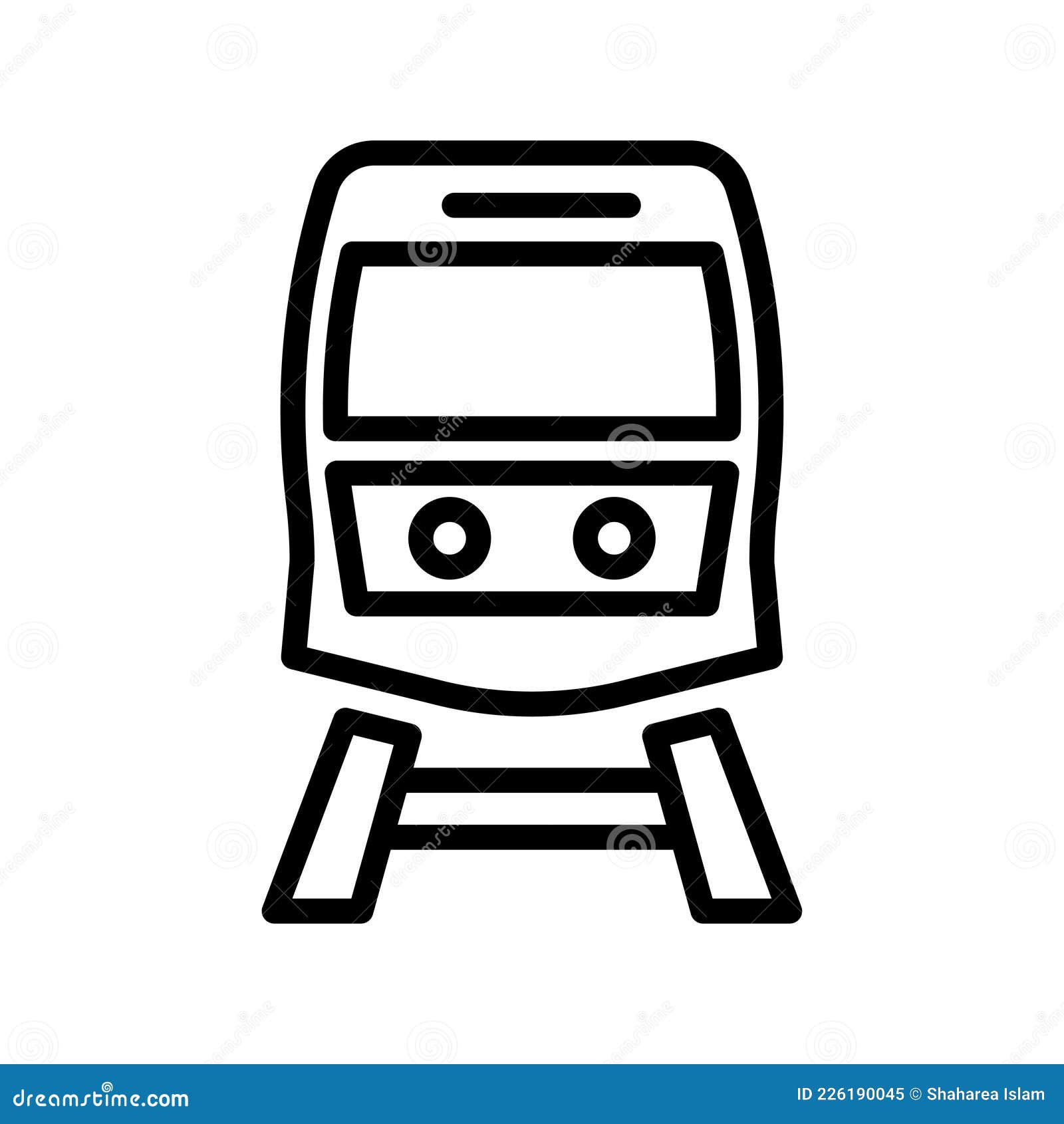 Train, rail icon stock vector. Illustration of transport - 226190045
