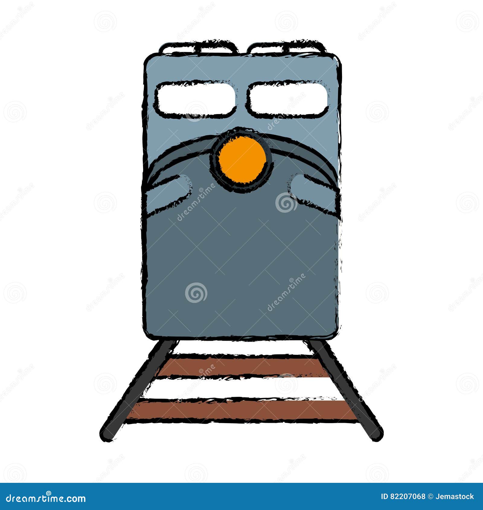 Train Rail Road Mass Transit Sketch Stock Vector - Illustration of path ...