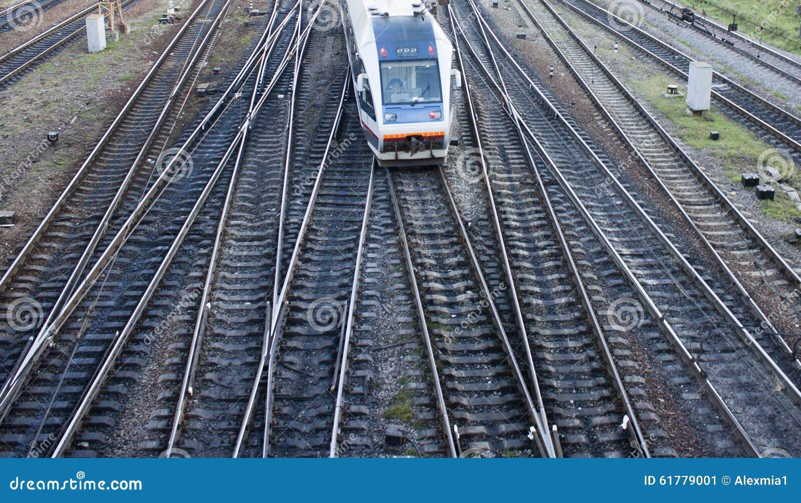 Train on the rail routes stock image. Image of intercity - 61779001