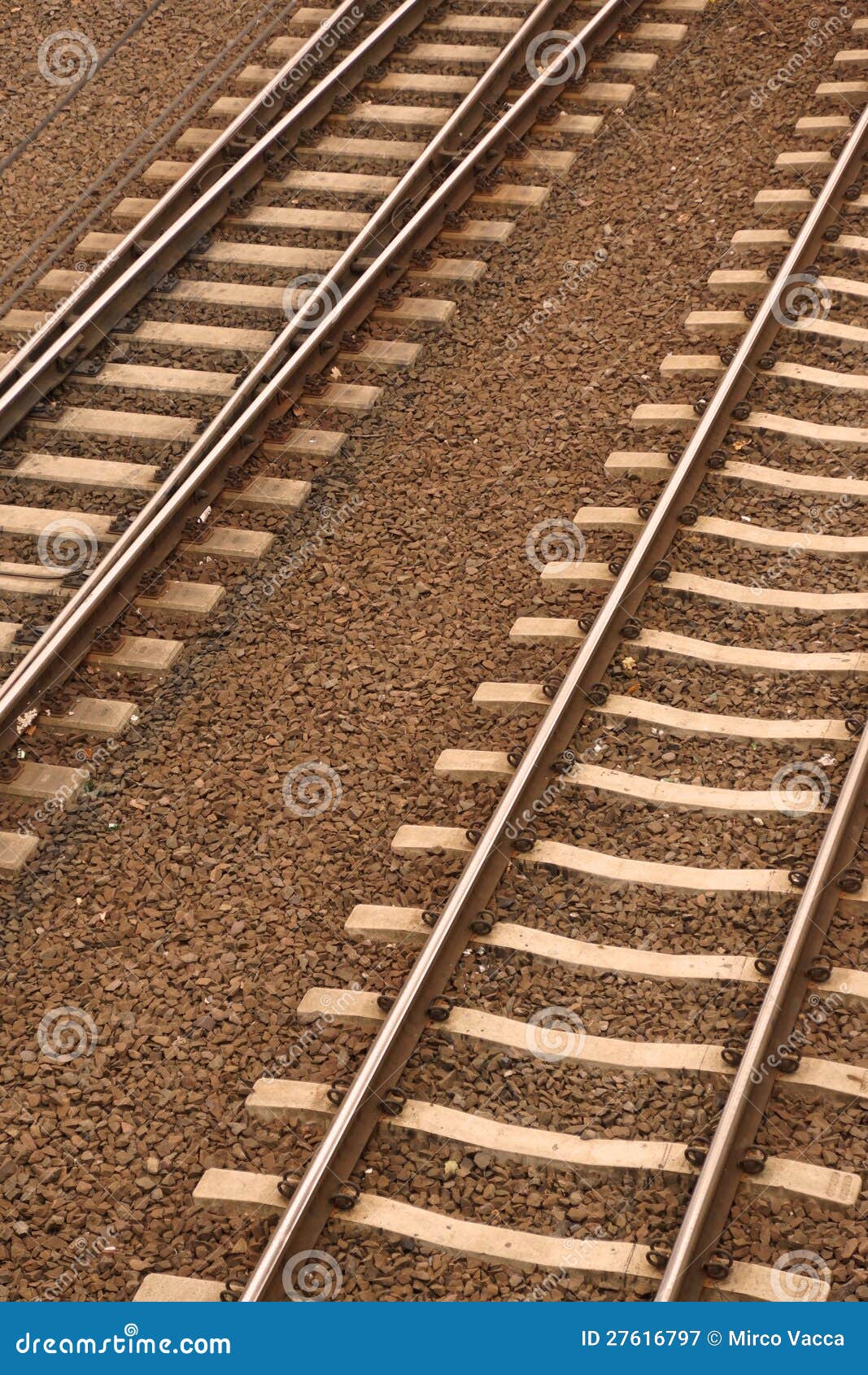 Train rails stock image. Image of transportation, metal - 27616797