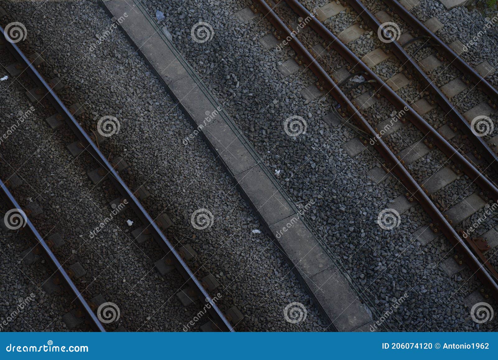 Train Rails on Abstract Composition Stock Photo - Image of transport ...