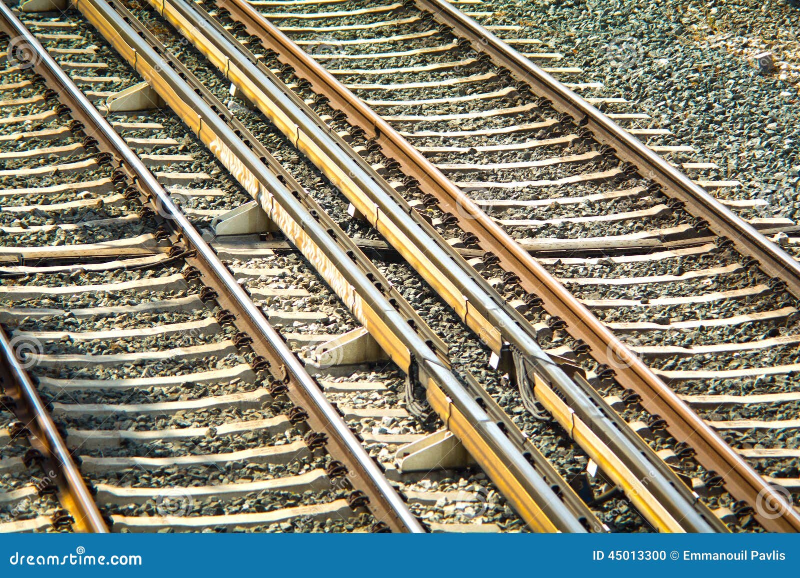 Train rails stock photo. Image of driven, iron, rail - 45013300