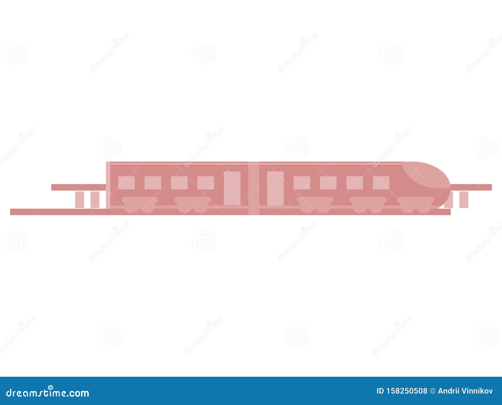 Train Rails, Set Of Railway Tracks Construction Cartoon Vector ...
