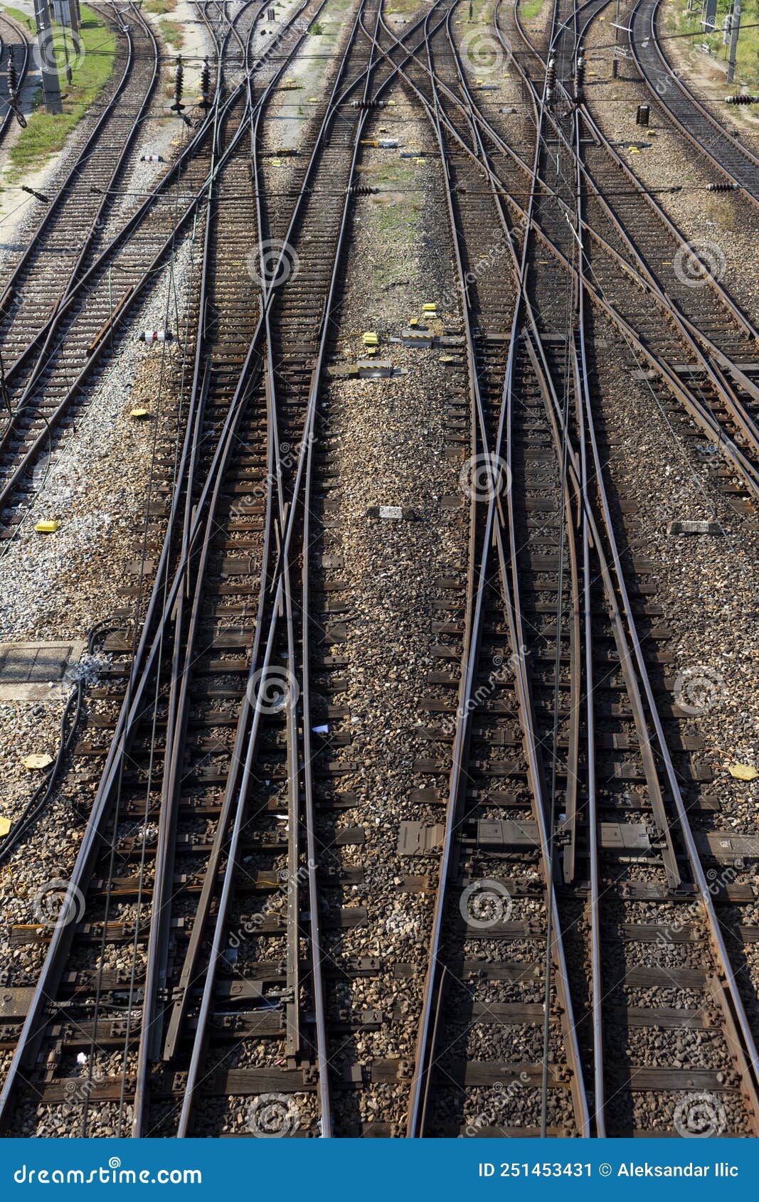 Train Rails. Railroad Tracks Stock Image - Image of city, bound: 251453431