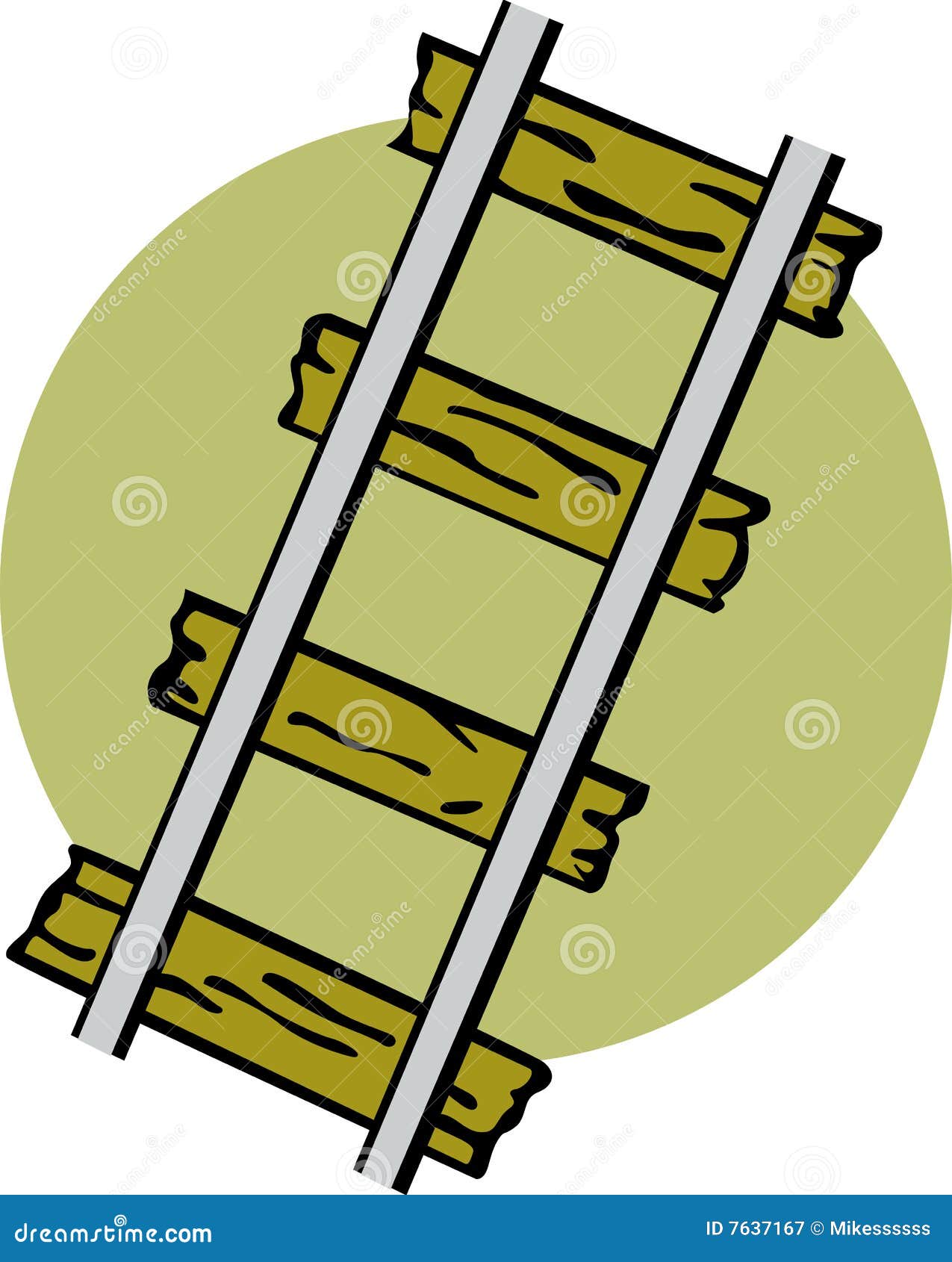 Train On Rails Sideview Blue Lines Vector Illustration | CartoonDealer ...