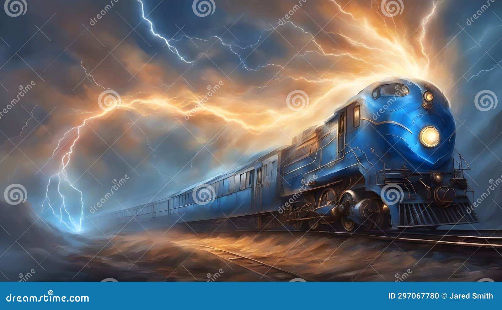 Train on the Rails a Train that Runs on the Power of a Lightning ...