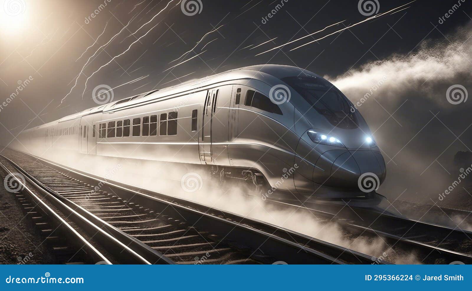 Interstellar Lightning Inverted Black And White Effect Stock Photo ...