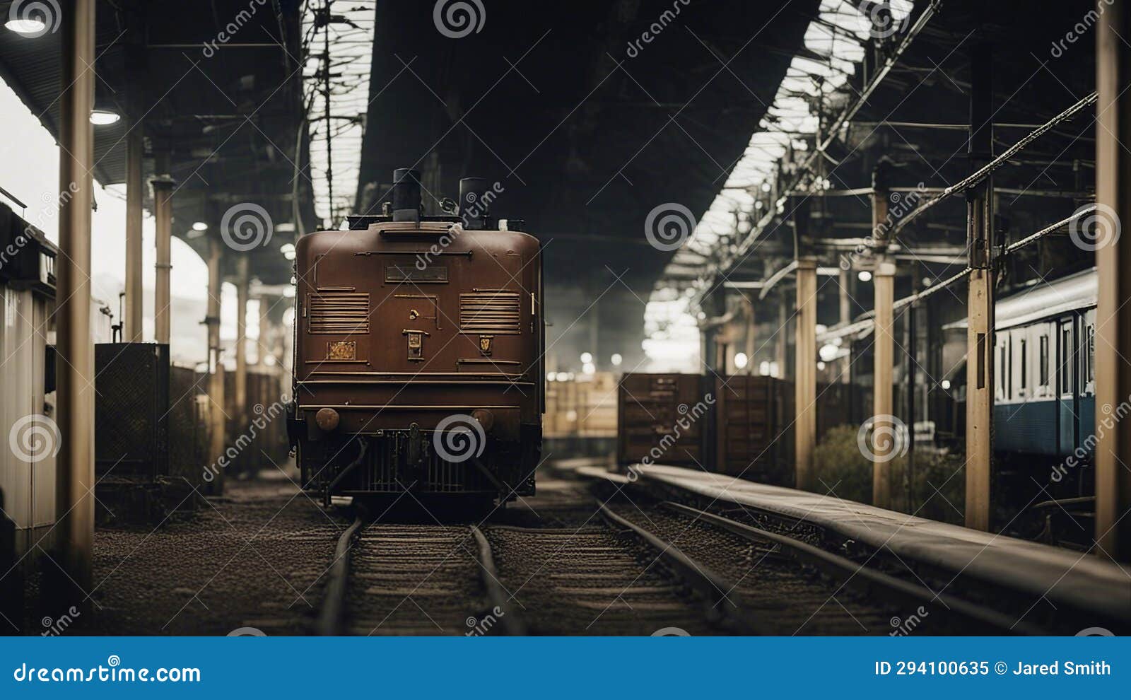 Train on the Railway, _An Old Train that Has Been Stolen and Hidden at ...