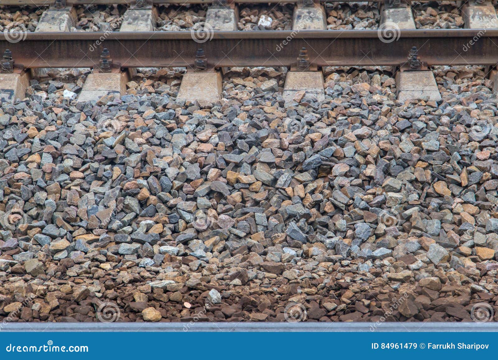 Train Railways with Little Stones Stock Image - Image of connection ...