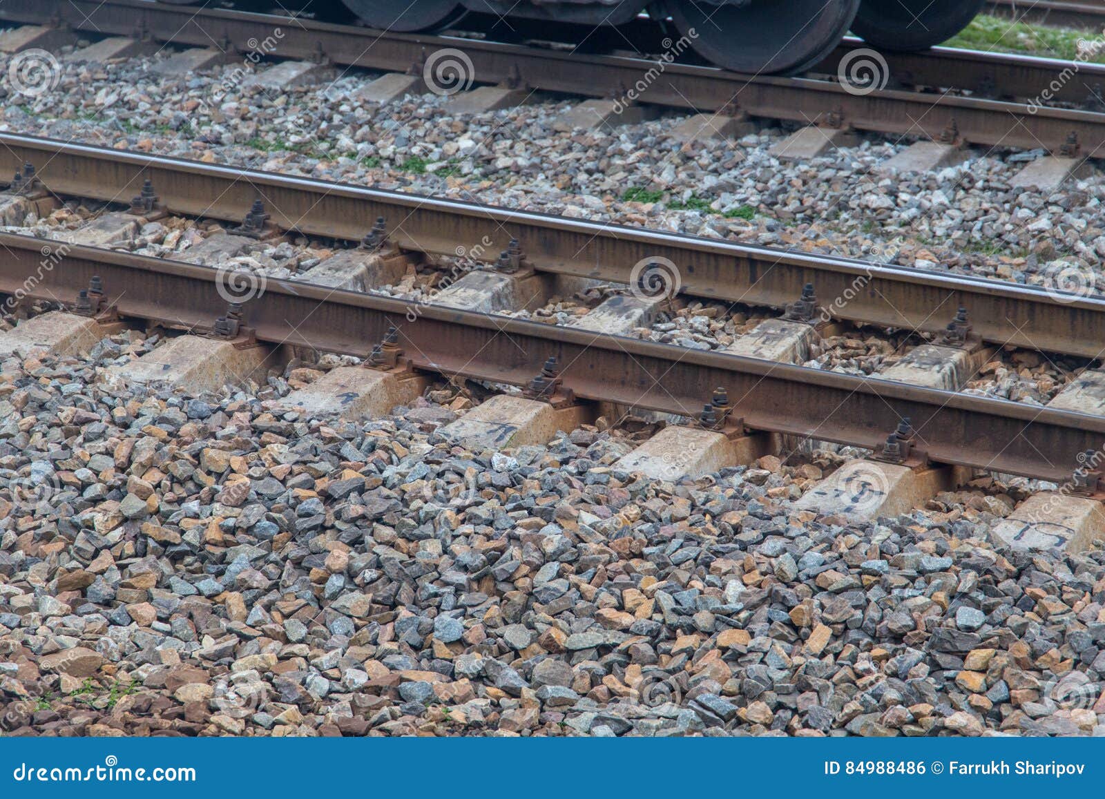 Train Railways with Little Stones Stock Photo - Image of time, gravel ...