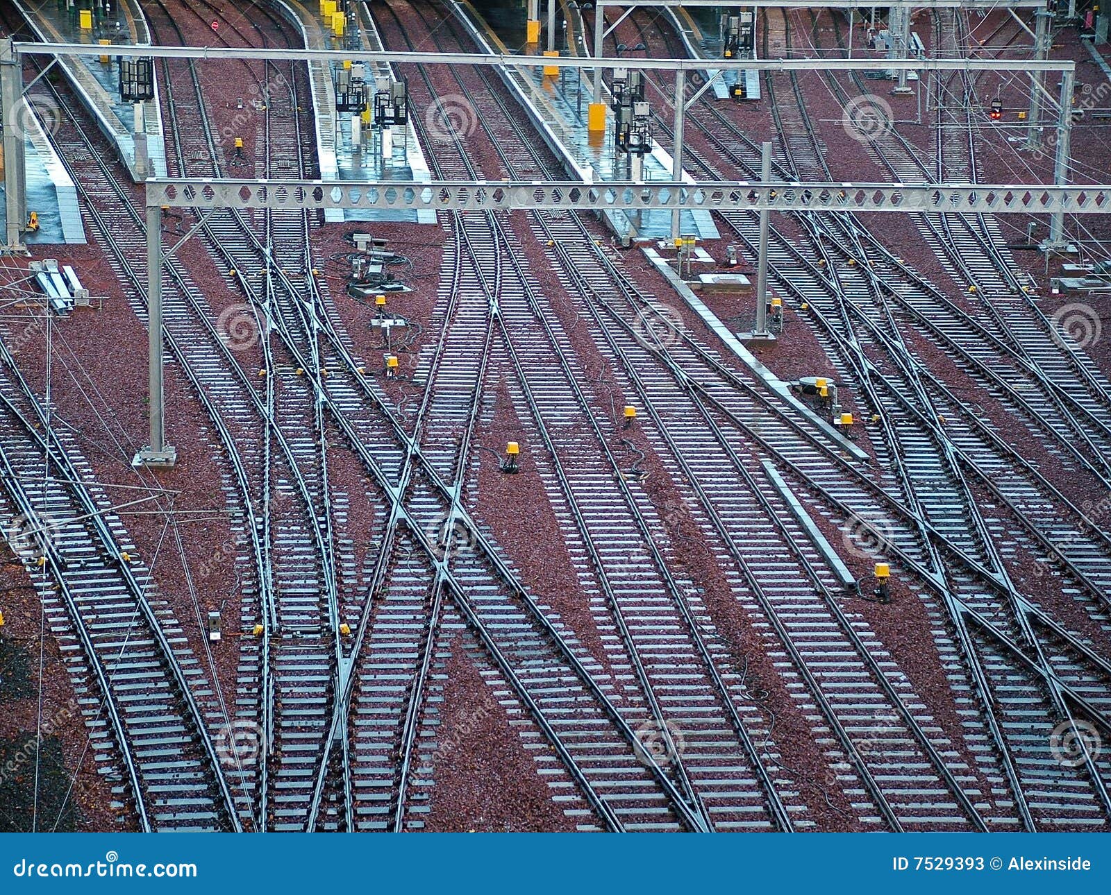 Lots Of Railway Junctions Royalty-Free Stock Photography ...