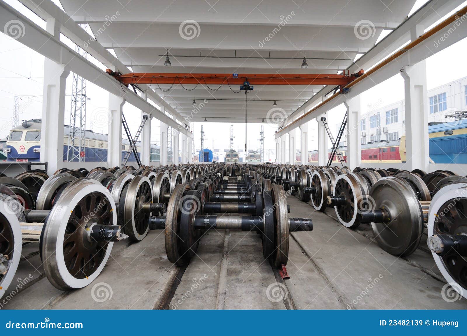 Train repair shop editorial stock image. Image of building - 23482139