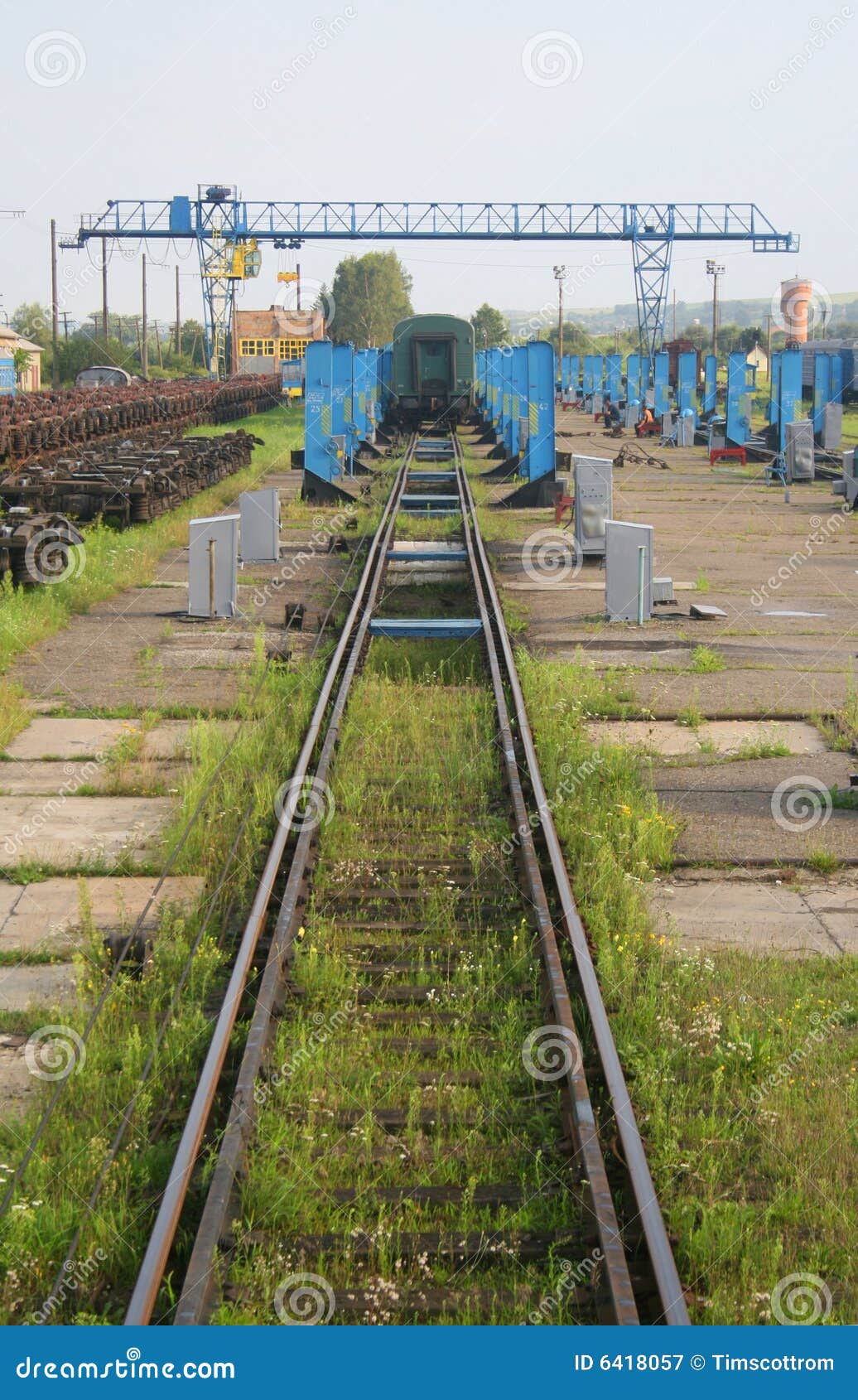 Train repair yard stock image. Image of journey, cart - 6418057