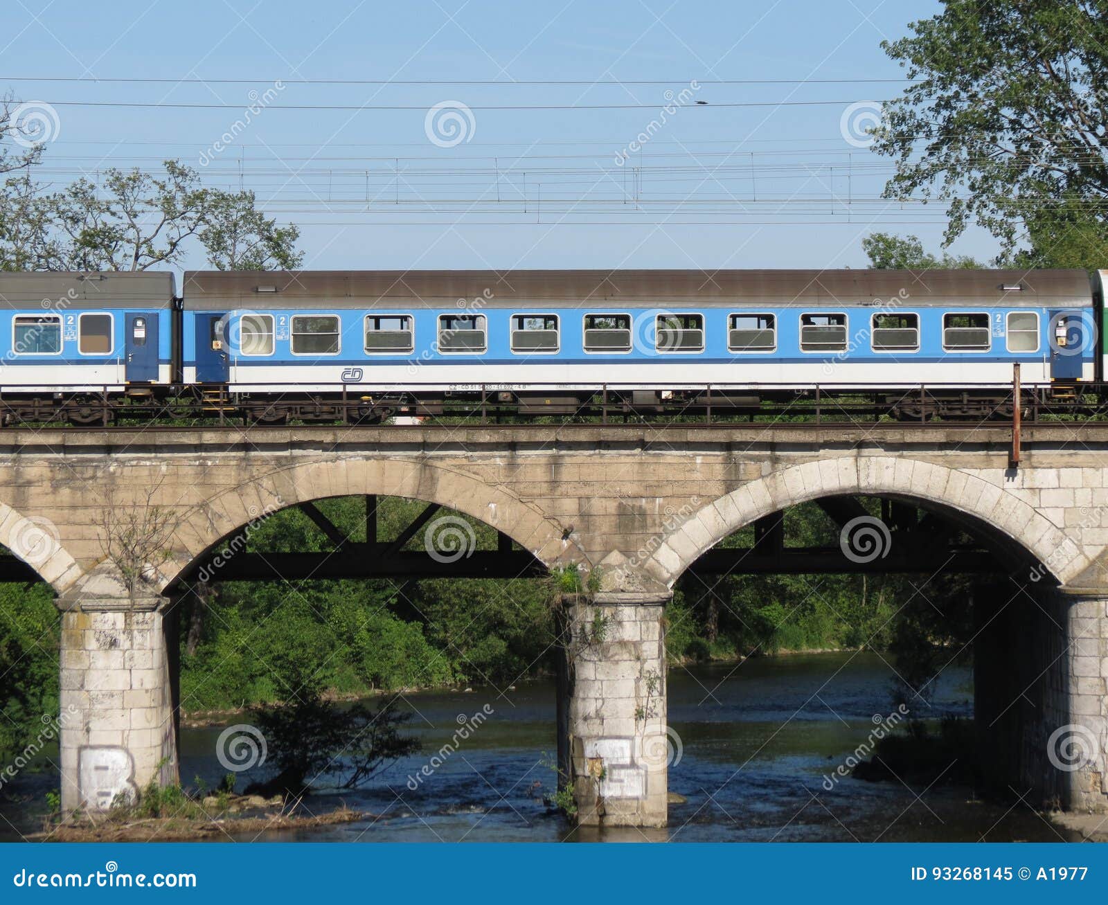 Train on a River Bridge in Brno Editorial Image - Image of public ...