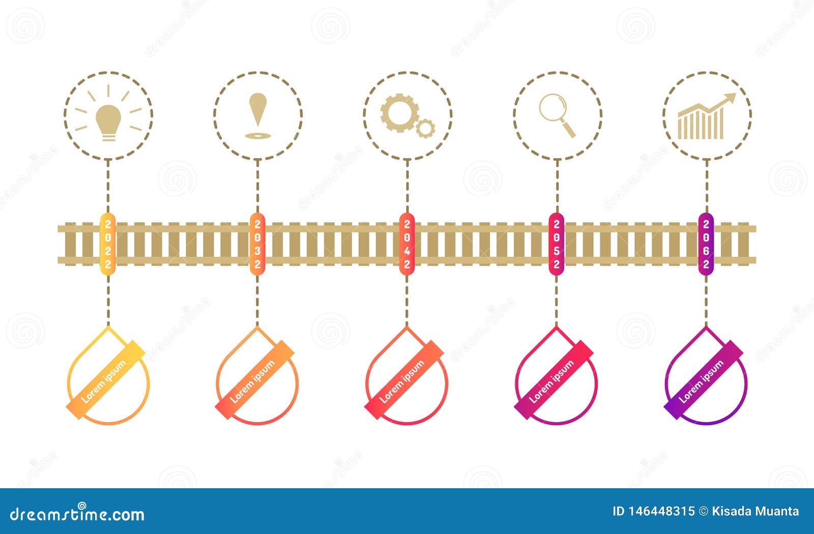 Train Roadmap Timeline Elements with Markpoint Graph Think Search Gear ...