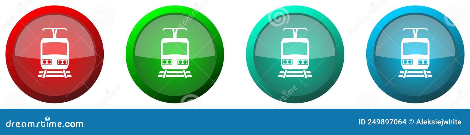 Train And Round Railway Vector Illustration | CartoonDealer.com #182086550