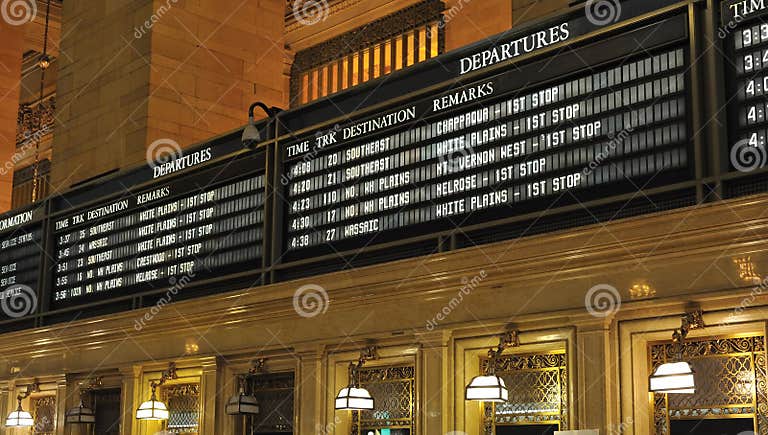 Train schedule board editorial photography. Image of chart - 17883137