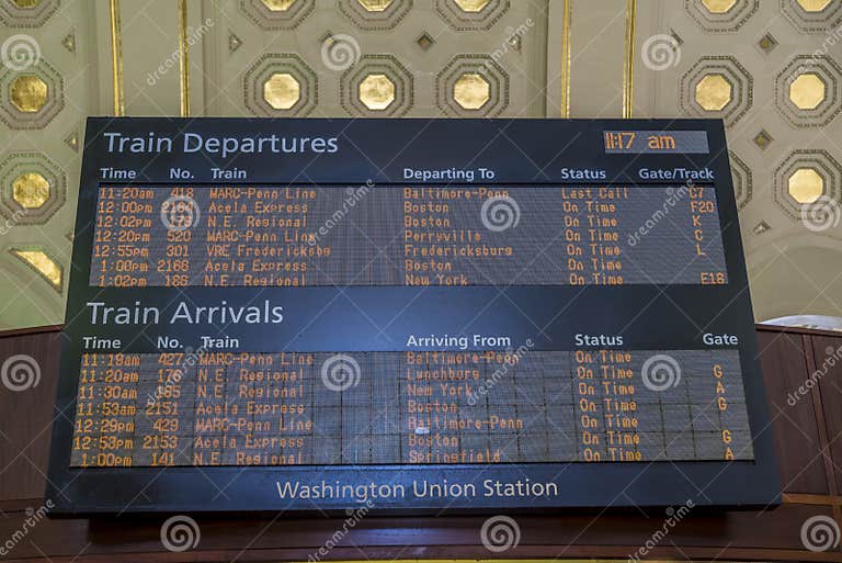 Train schedule board editorial photography. Image of announce - 61220097