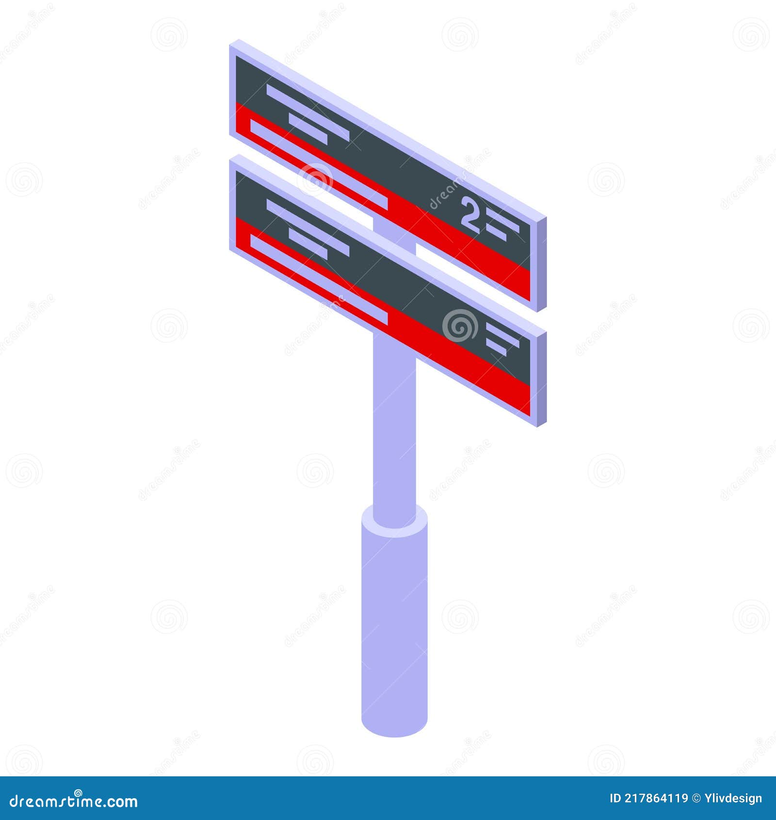 Train Schedule Icon, Isometric Style Stock Vector - Illustration of ...