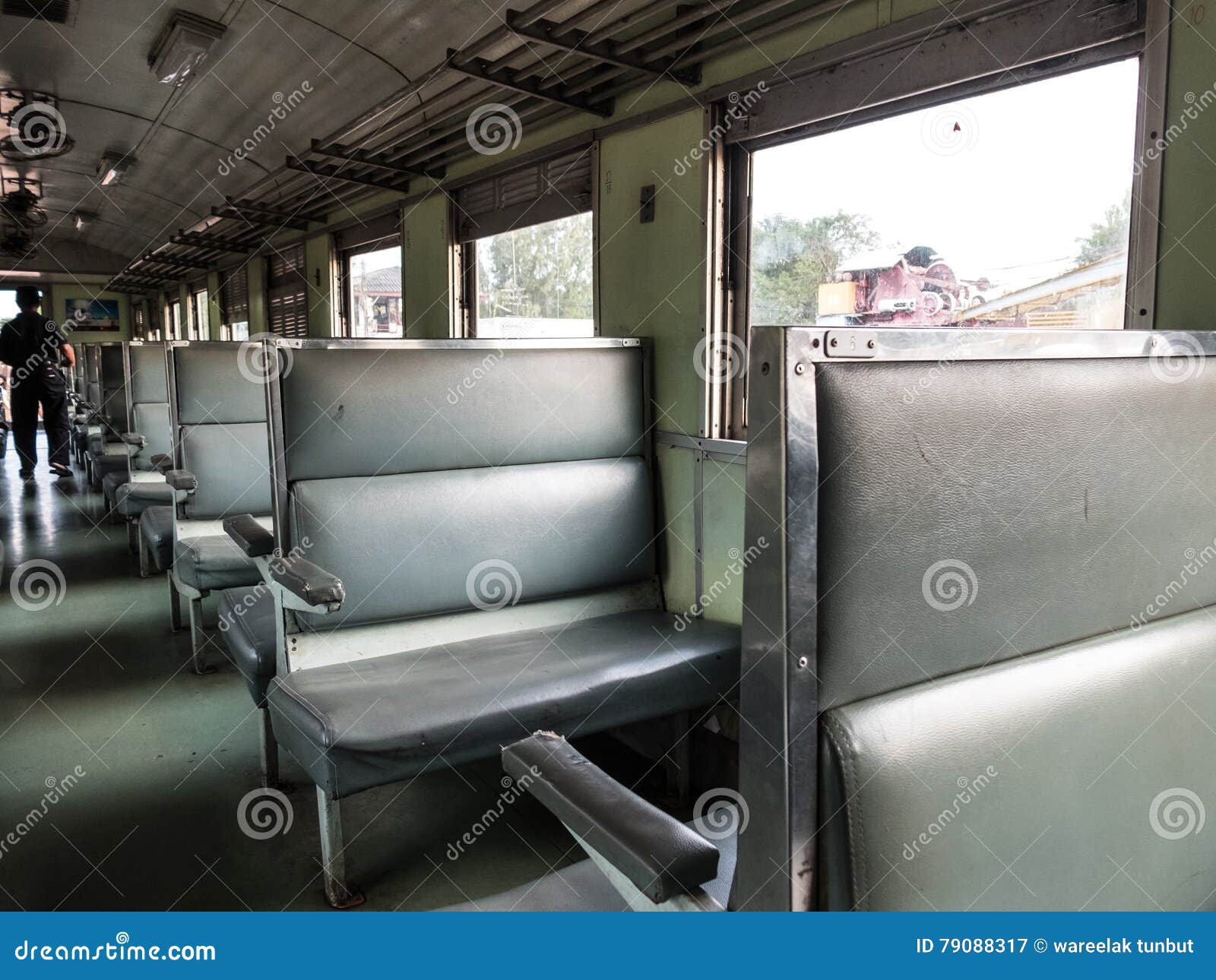 Train seat in the train stock image. Image of modern - 79088317