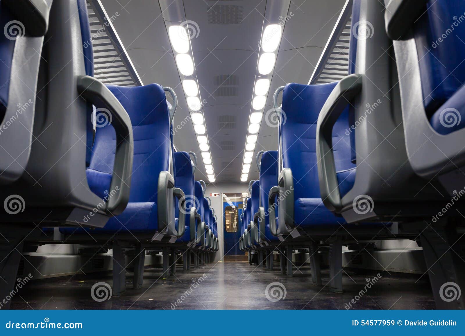Train seats stock image. Image of aisle, line, train - 54577959