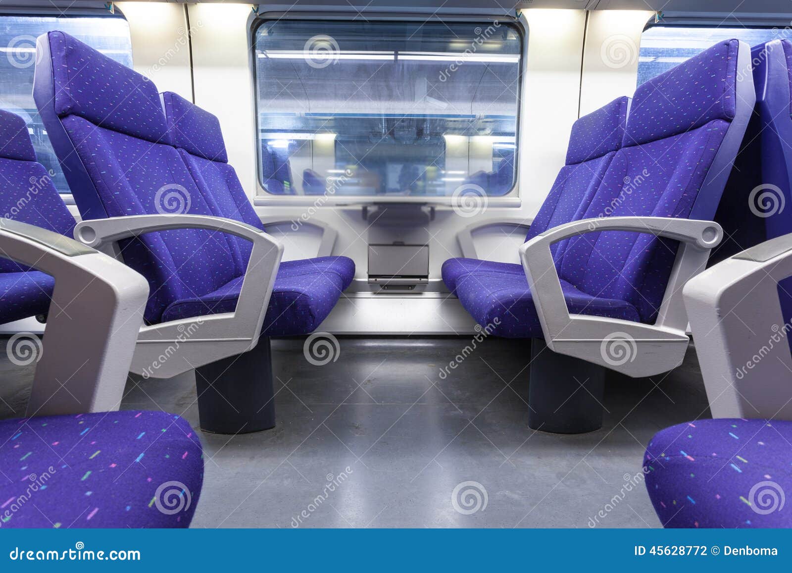 Train seats stock photo. Image of open, railway, arrival - 45628772