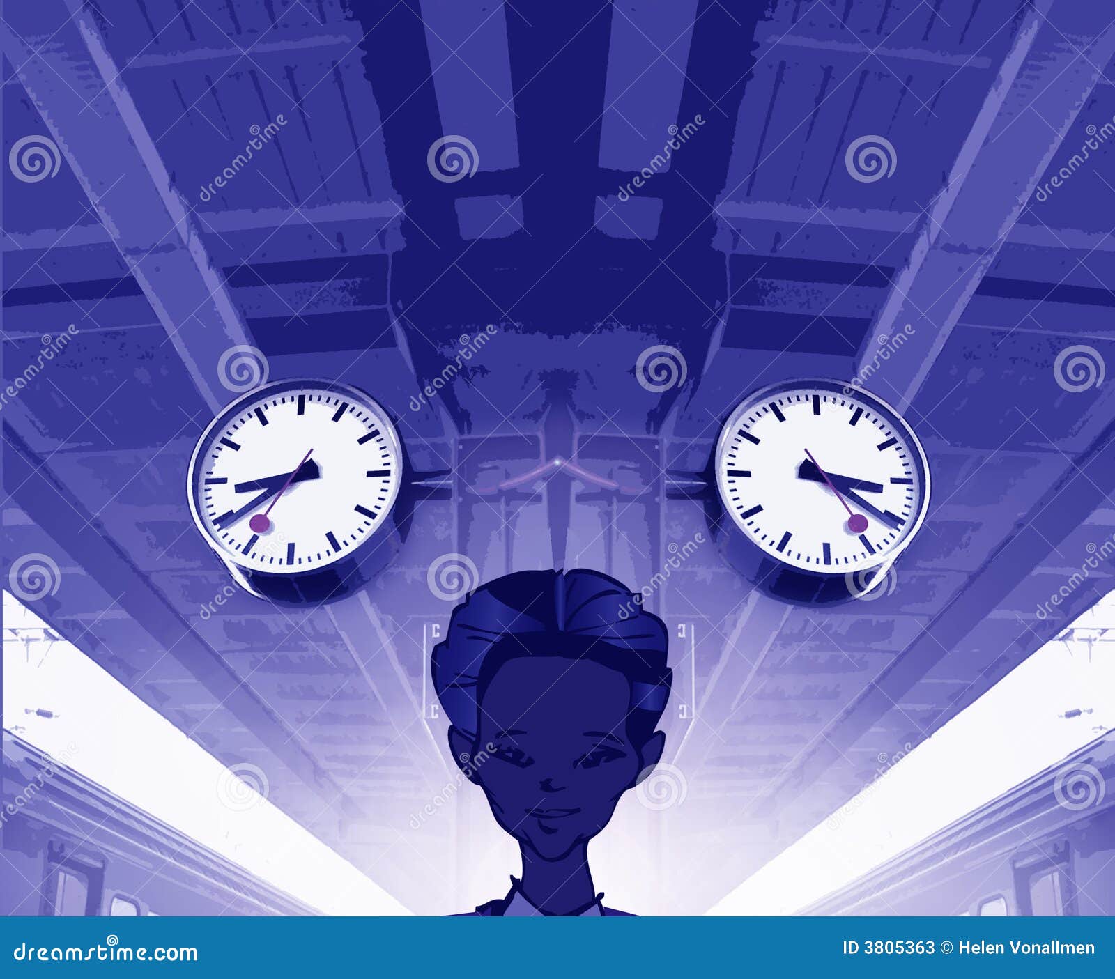 Train Series - Past/future/present Stock Image | CartoonDealer.com #3805363