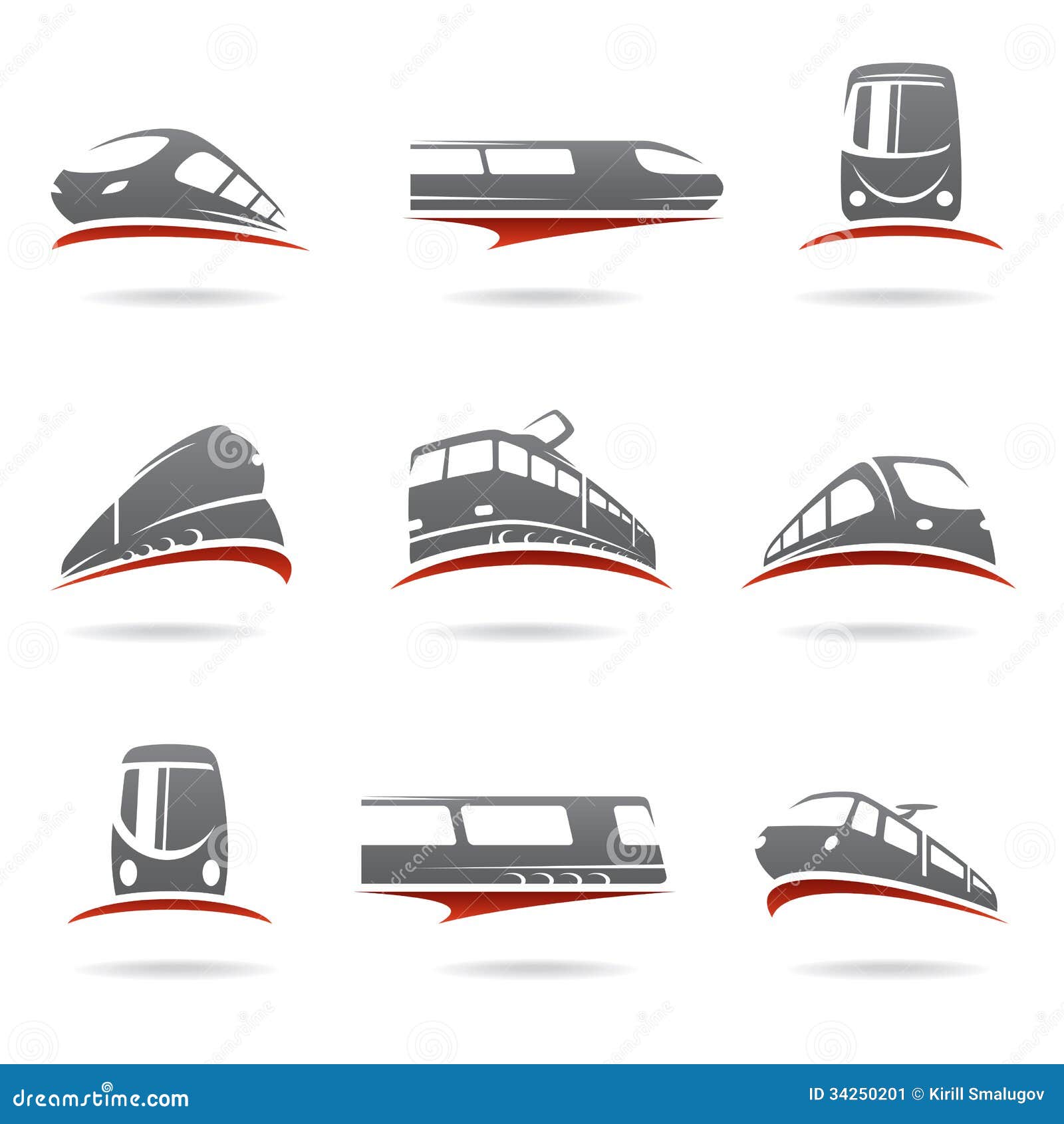 Train set. Vector stock vector. Illustration of sign - 34250201
