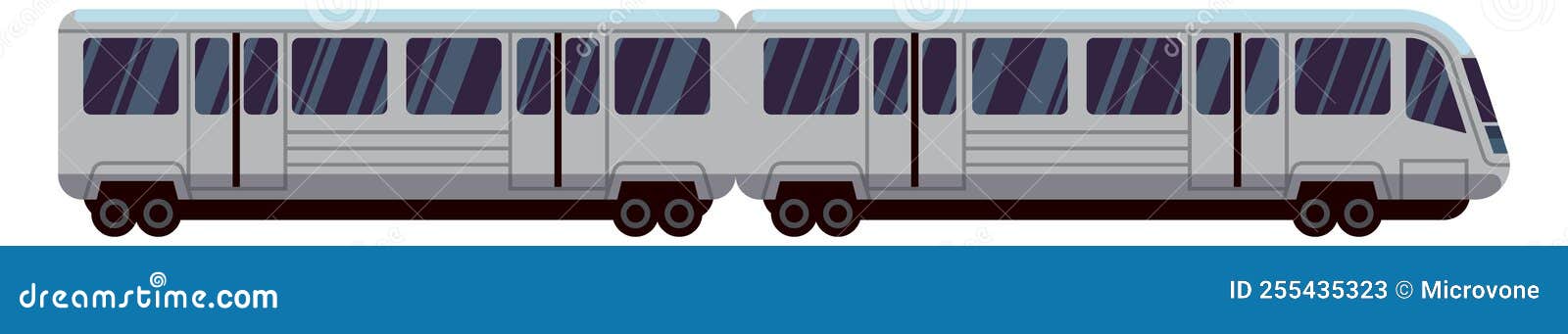Train Side View Icon. Railway Passenger Transport Stock Vector ...