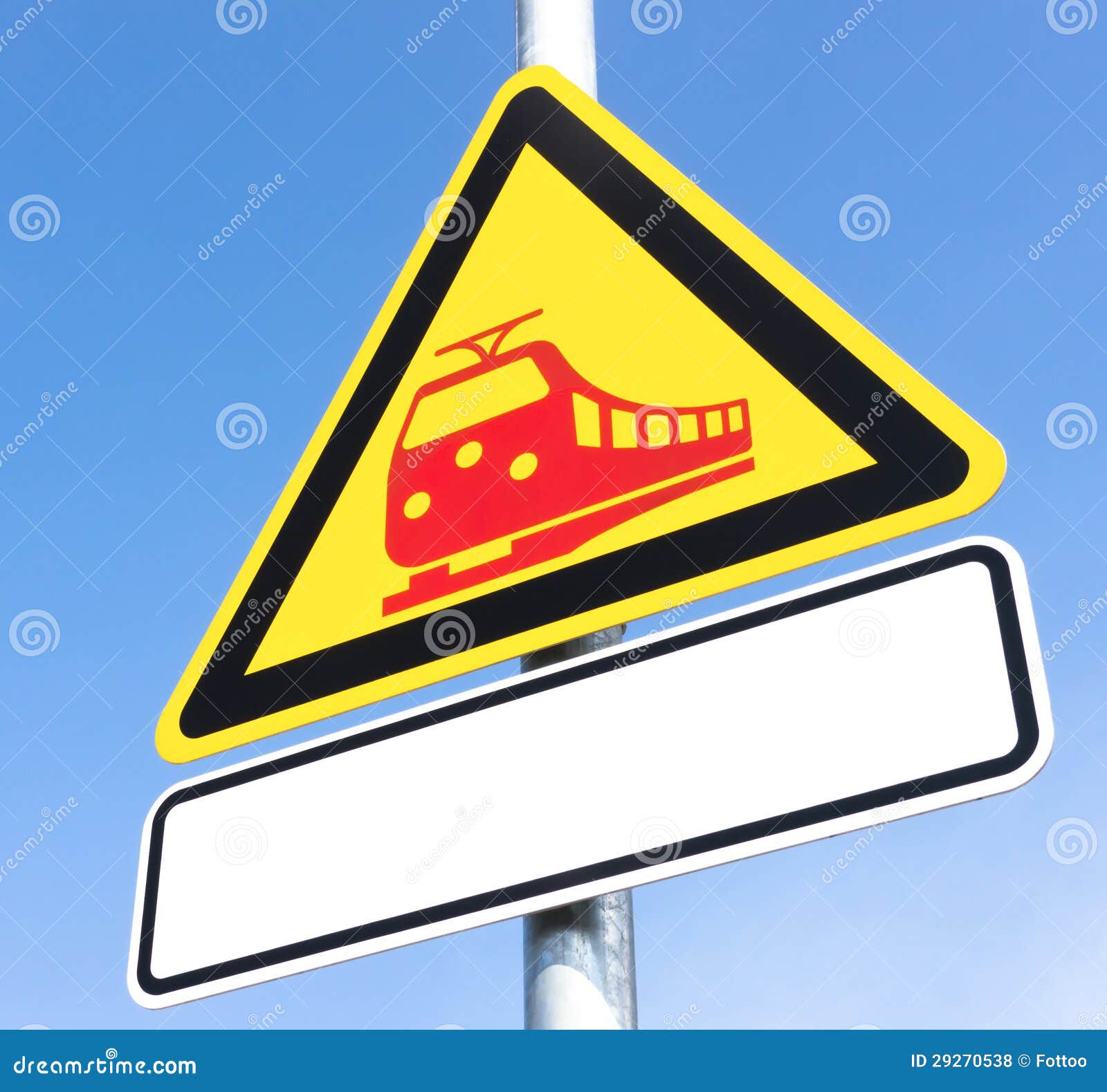 Train sign stock photo. Image of sign, triangle, train - 29270538